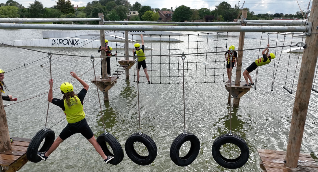 The Aqua Climb A Unique Above Water Ropes Course at Curve Water Sports